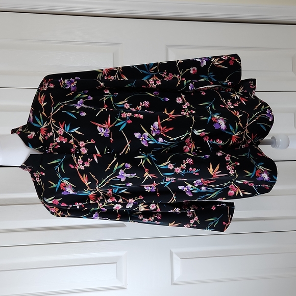 Susan Graver | Tops | Vintage Susan Graver Mandarin Collar L Top | Poshmark